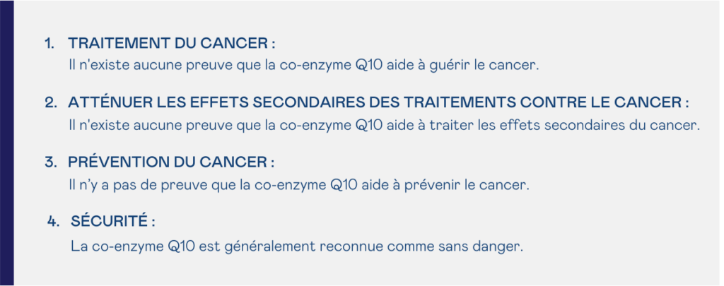 Co-enzyme Q10 - Fondation contre le cancer